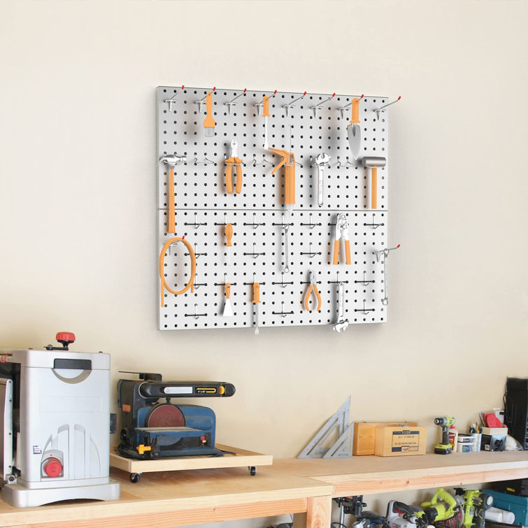 WFX Utility™ Metal Pegboard Wall Organizer | Wayfair